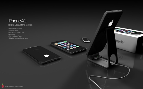 iPhone 4G 3D Concept, Created by Antonio De Rosa - Concept Phones