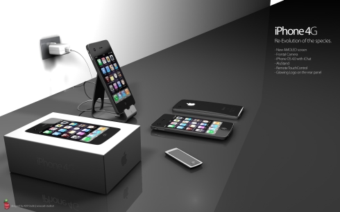 iPhone 4G 3D Concept, Created by Antonio De Rosa - Concept Phones