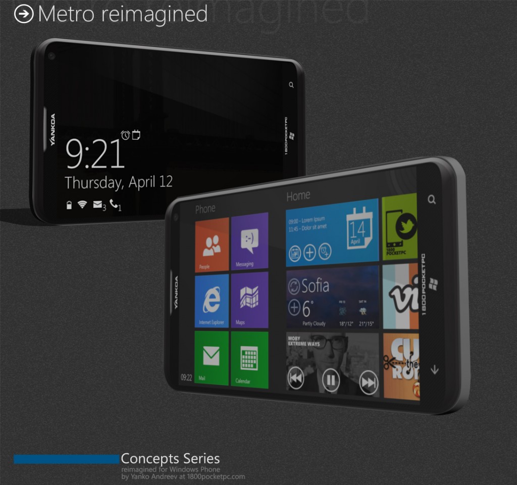 Windows Phone Apollo Concept Involves Redesigned Metro UI - Concept Phones