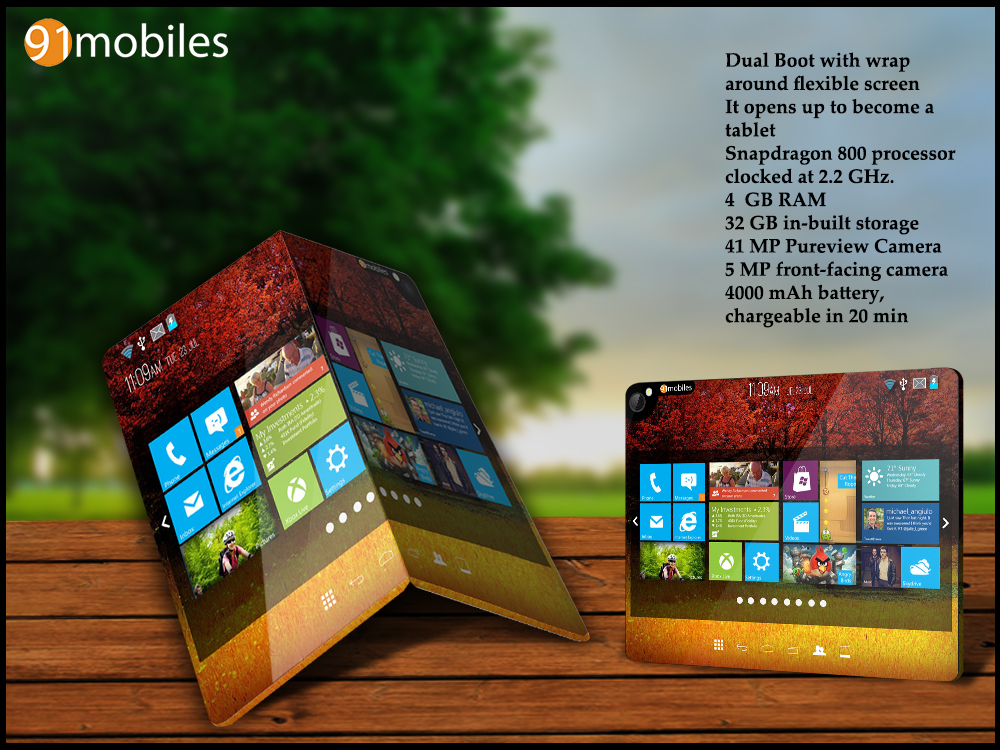 HTC 2 is a Dual Boot Flexible Screen Handset - Concept Phones