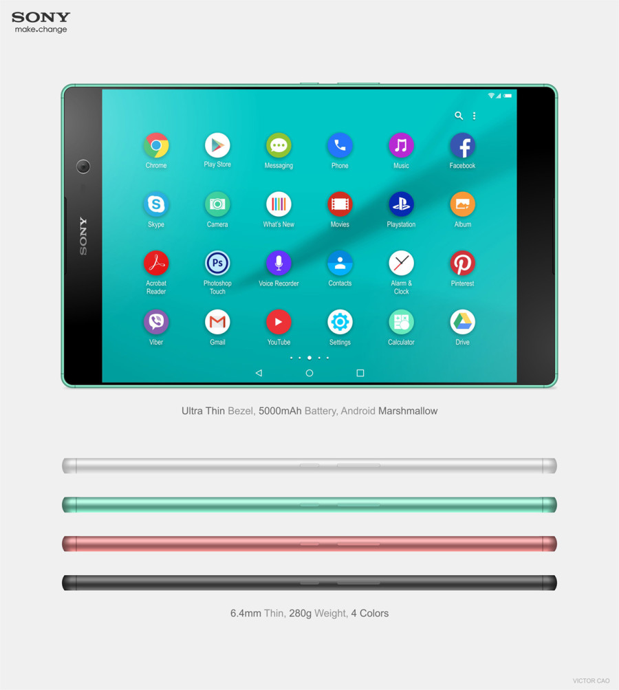 Xperia C5 Tablet Concept is Something That Sony Needs for CES 2016 ...