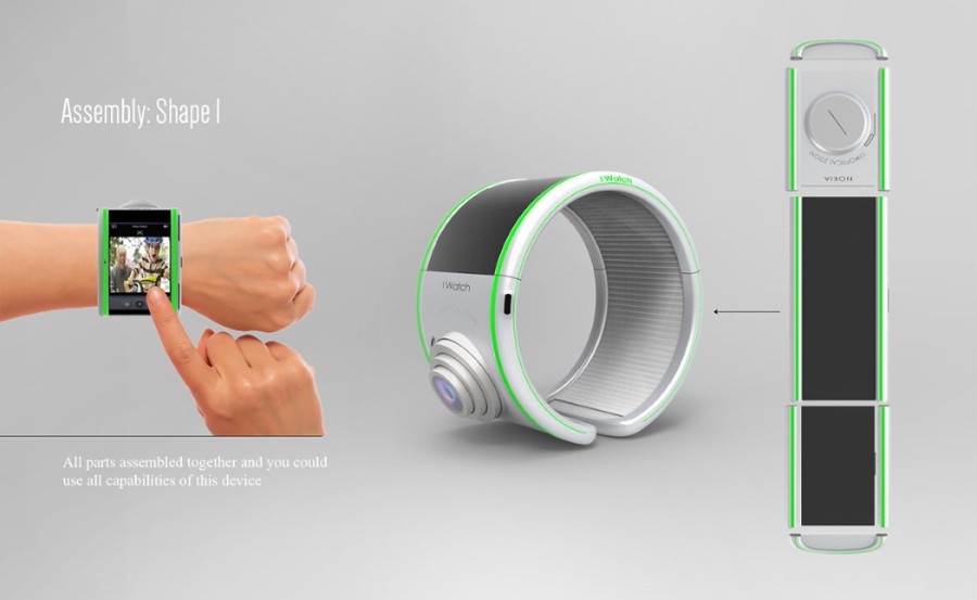 Flex Smartwatch is Designed to Wrap Around the Wrist, Features a Camera ...