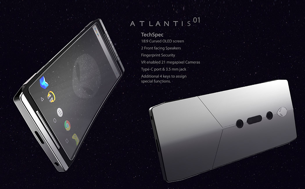 Alienware Atlantis is a Badass Flexible Gaming Phone - Concept Phones