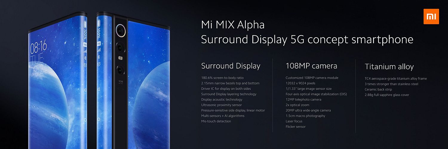 Xiaomi Mi Mix Alpha 5G is the Most Revolutionary Phone Ever, With a ...