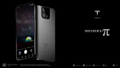 Tesla Model P concept Phone is Connected to Your Brain - Concept Phones