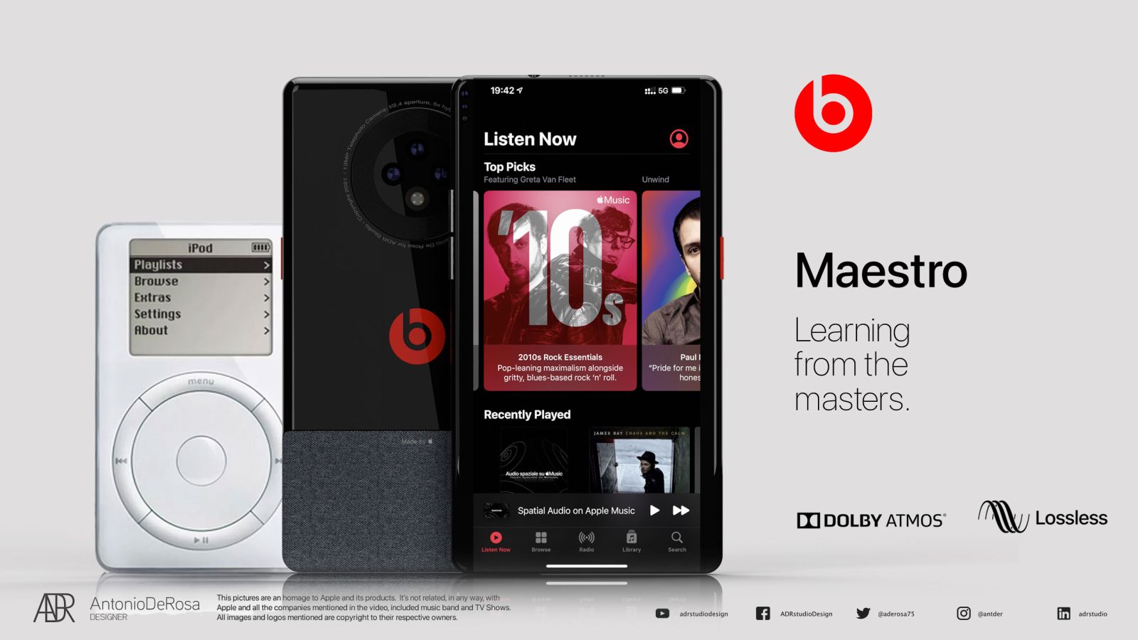 Beats Maestro is the NEW iPod (Antonio De Rosa Concept) - Concept Phones