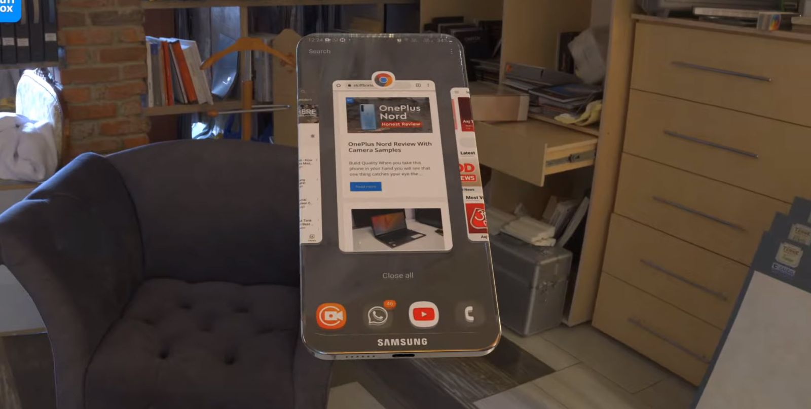 Samsung Transparent Phone is Back, This Time With a Video - Concept Phones