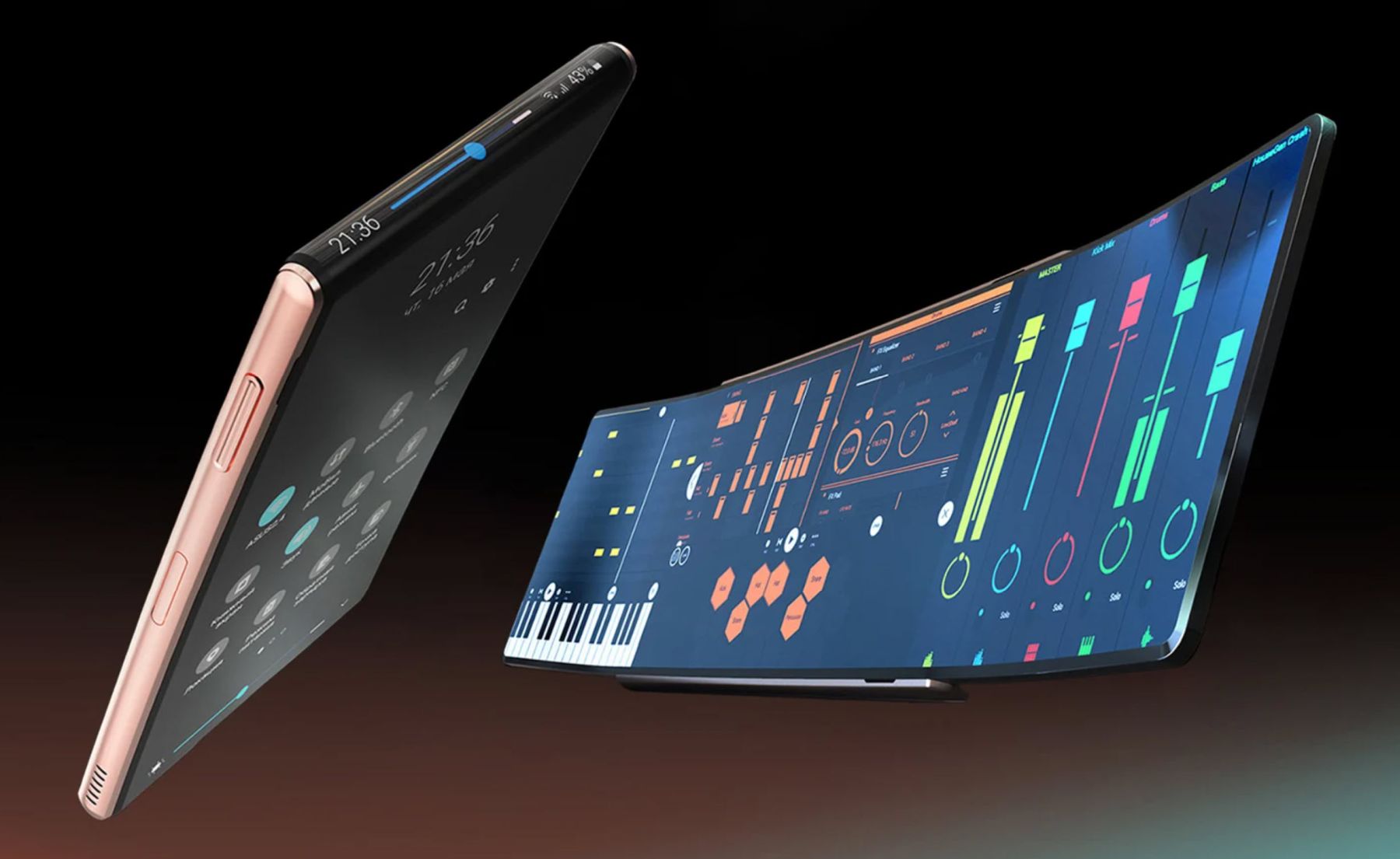 Samsung Galaxy Fold Mini Concept Has a Vertical Wraparound Screen ...