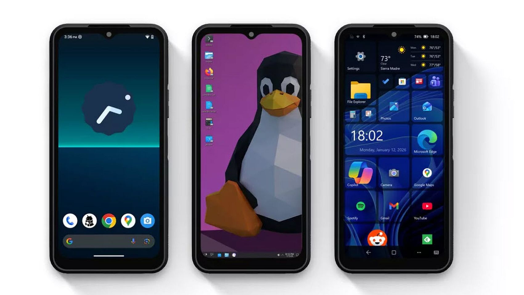 NexPhone is a 3 OS Phone; Which Operating Systems Are Included?